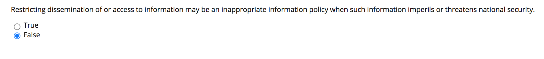 Solved Restricting dissemination of or access to information | Chegg.com