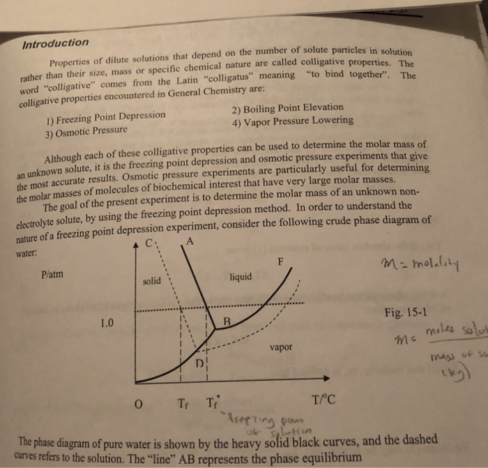 Lab - Molar Mass Determinatiom by freezing point | Chegg.com