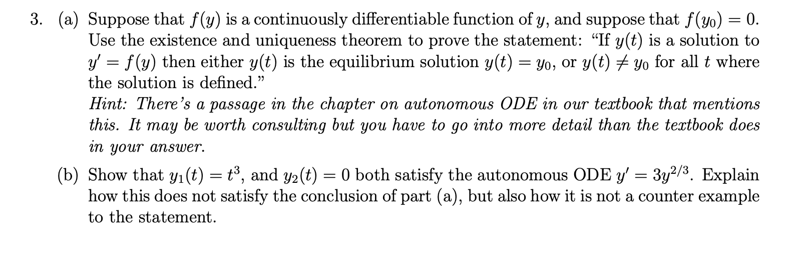 Solved Theorem 2 4 1 Existence And Uniqueness Theorem For
