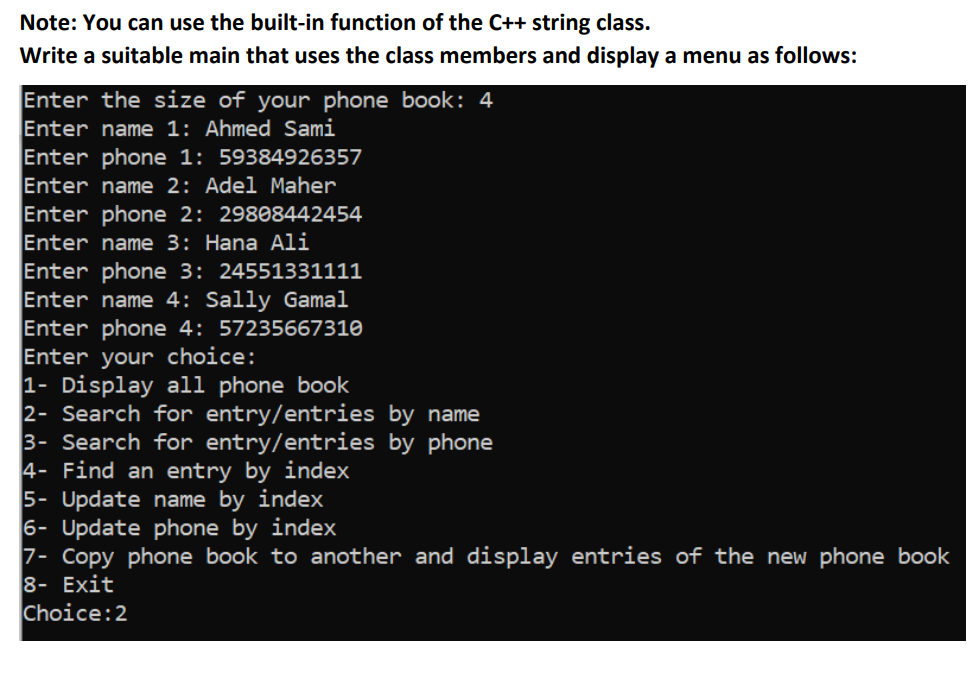 Solved The class has the following private member variables: | Chegg.com