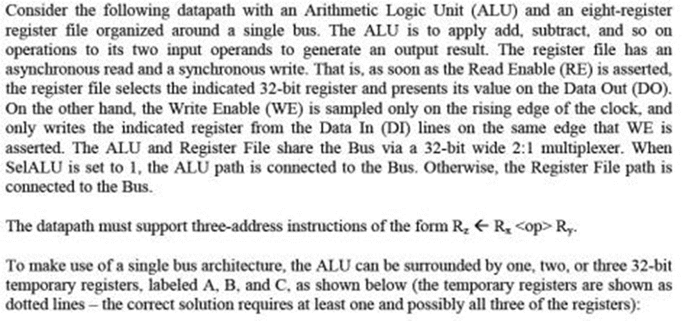Solved Note that 32-bit temporary registers are positive | Chegg.com