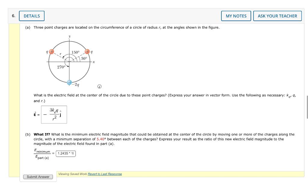 Solved a) Three point charges are located on the | Chegg.com