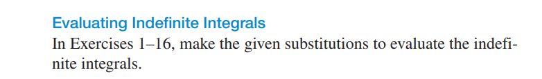 Solved Evaluating Indefinite Integrals In Exercises 1-16, | Chegg.com