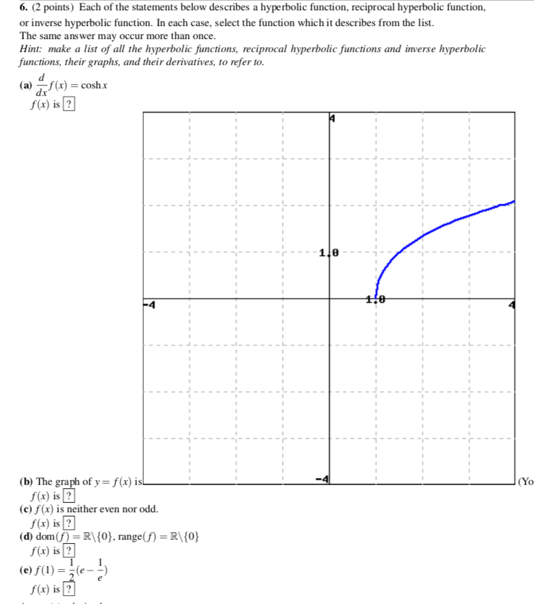 Solved 6. (2 points) Each of the statements below describes | Chegg.com