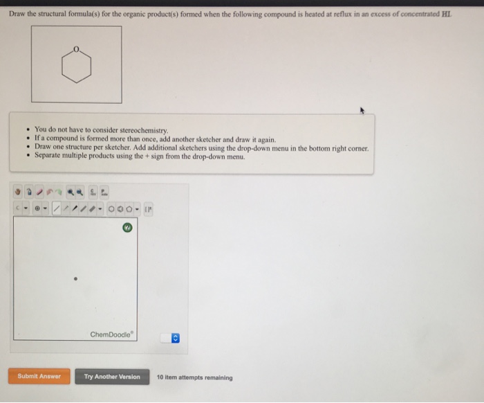 Solved Draw the structural formula(s) for the organic | Chegg.com