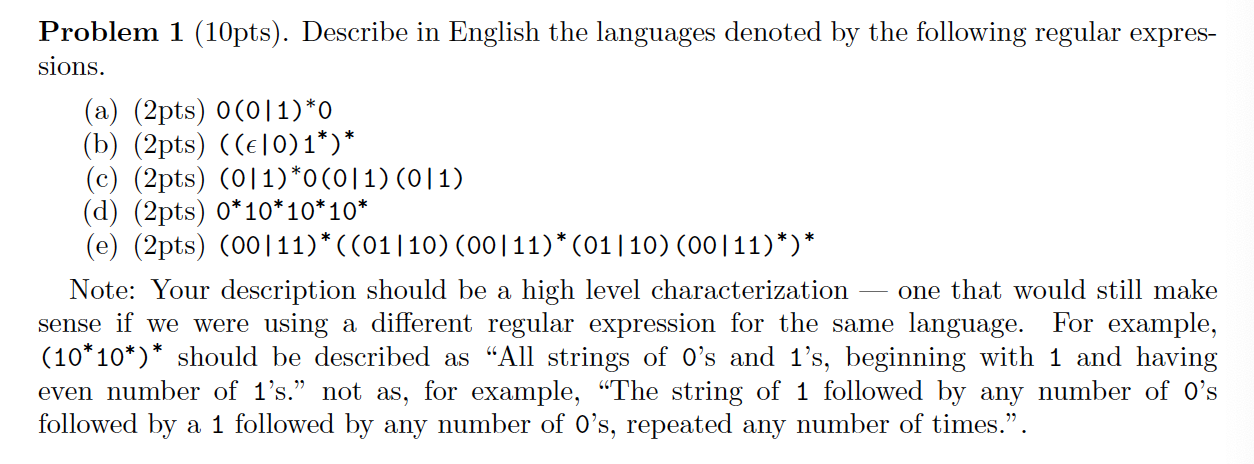 Solved Hint （e）even # of 01’s or 10’s == even # of 1’s and | Chegg.com