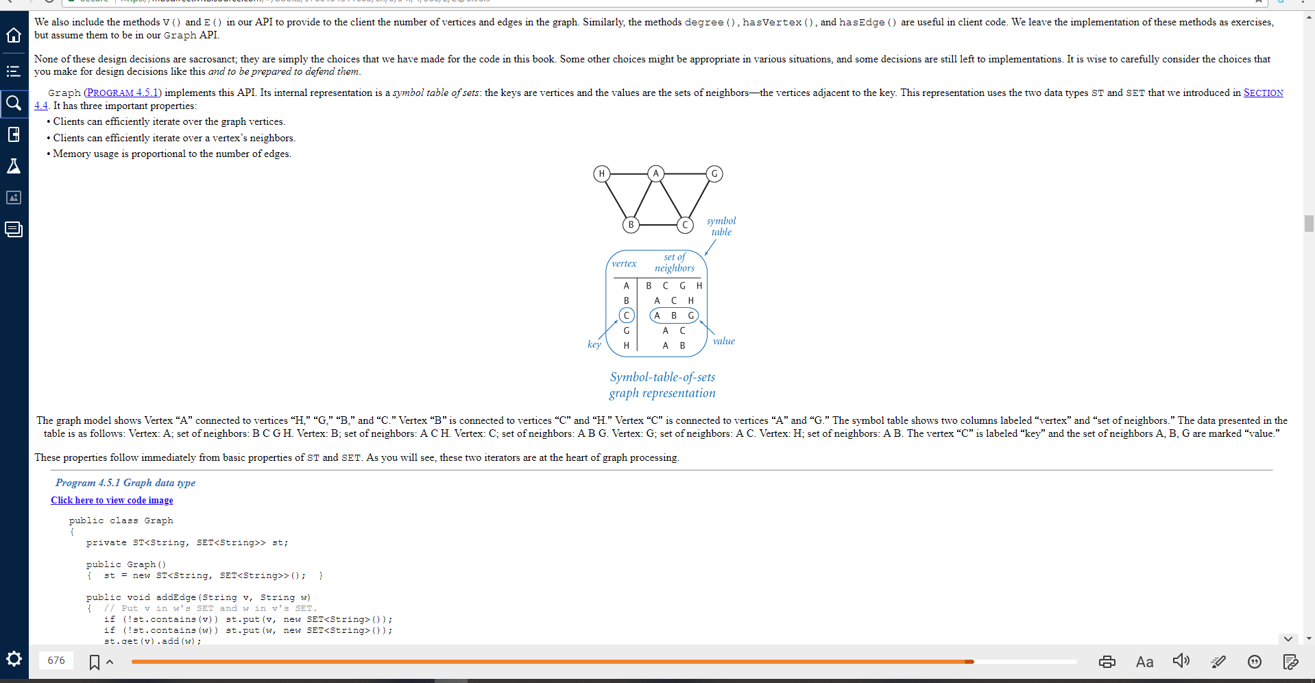 Modify the “Graph” program given in the textbook | Chegg.com