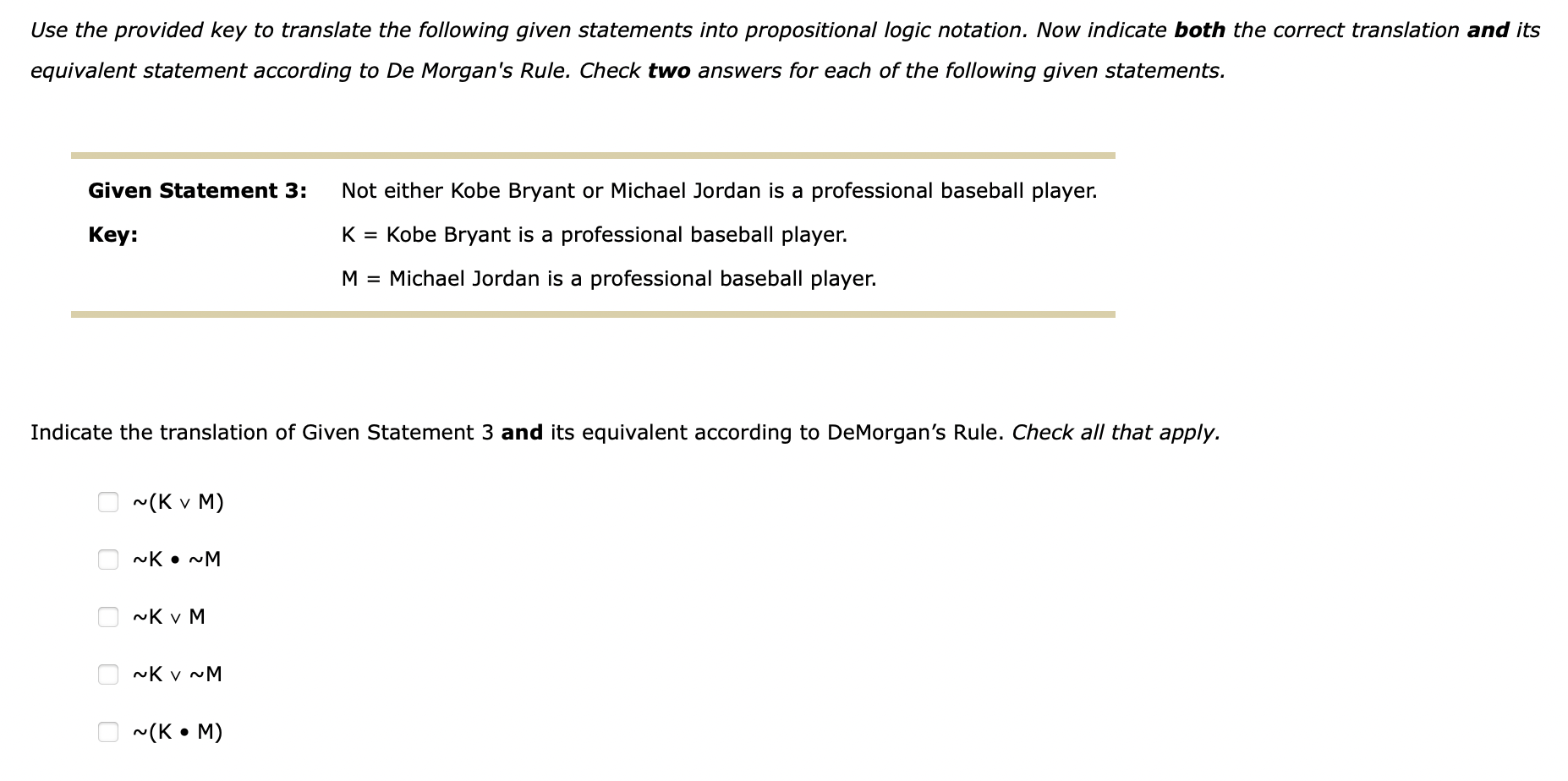 Solved the compound expression. A misplaced tilde can change | Chegg.com