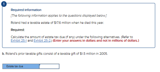 Solved Required information [The following information | Chegg.com