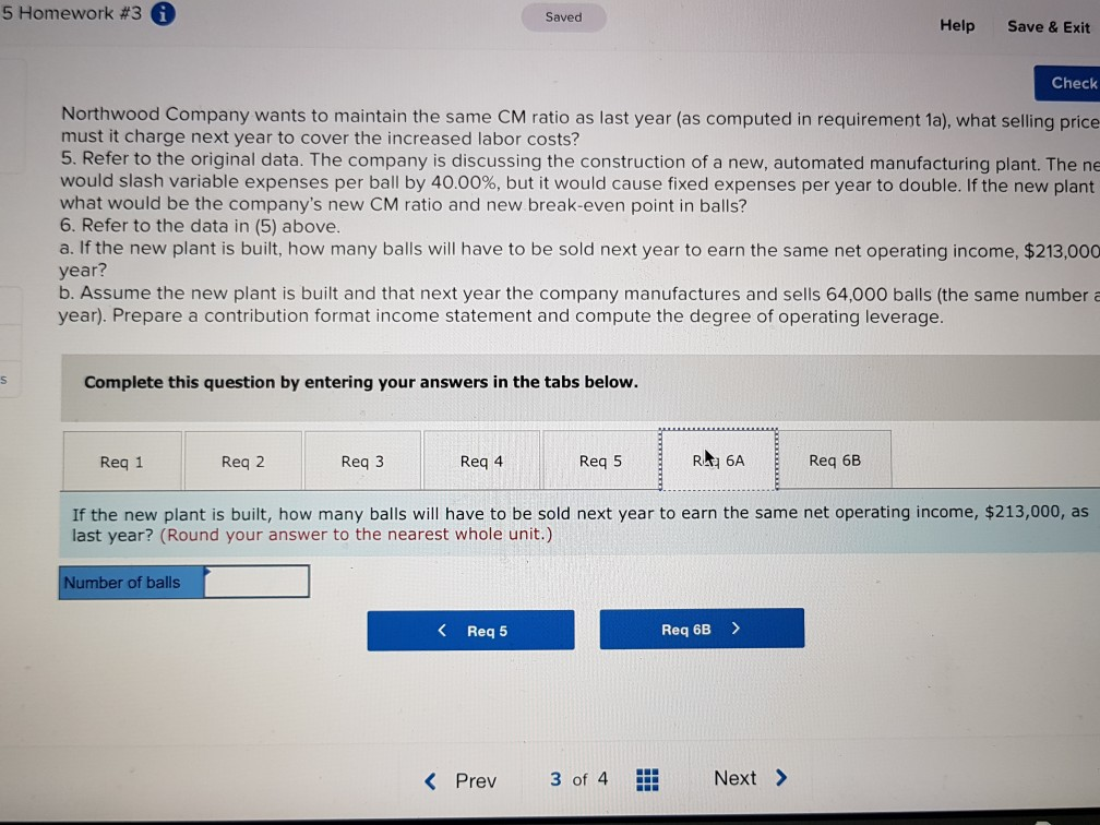 Solved ework #3 Saved Help Save& Exit s Check my Problem | Chegg.com