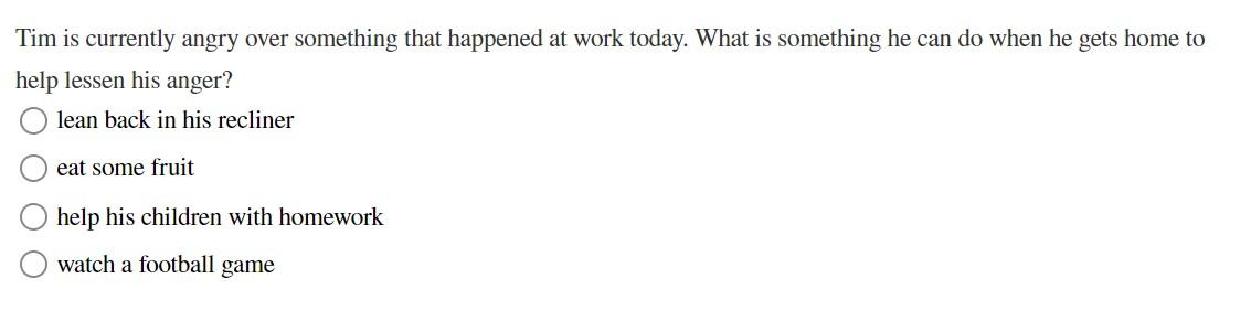 Solved Tim is currently angry over something that happened | Chegg.com