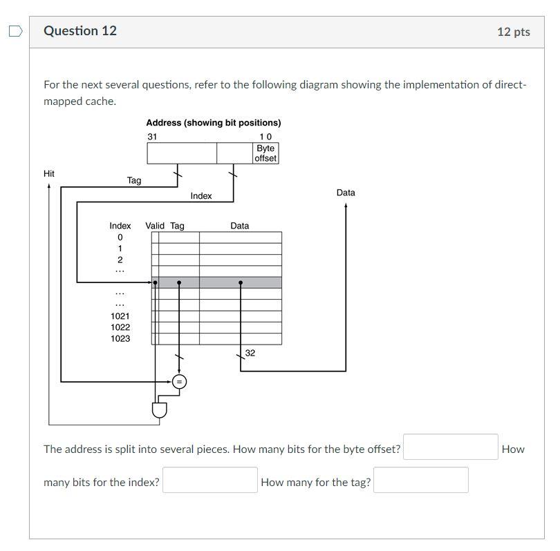 Solved Question 12 12 pts For the next several questions, | Chegg.com