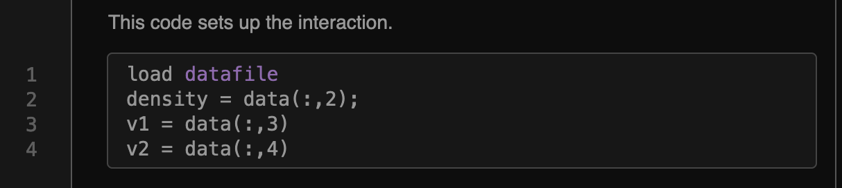 Solved This Code Sets Up The Interaction Load Datafile 