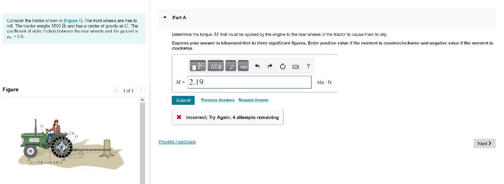 Solved x Incorrect: Try Again; 4 attempts remaining | Chegg.com