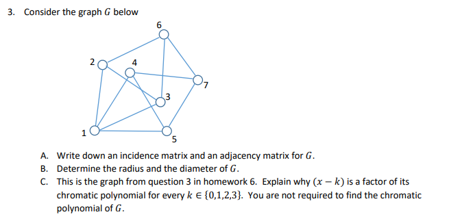 Graph Theory Please be concise and don't copy | Chegg.com