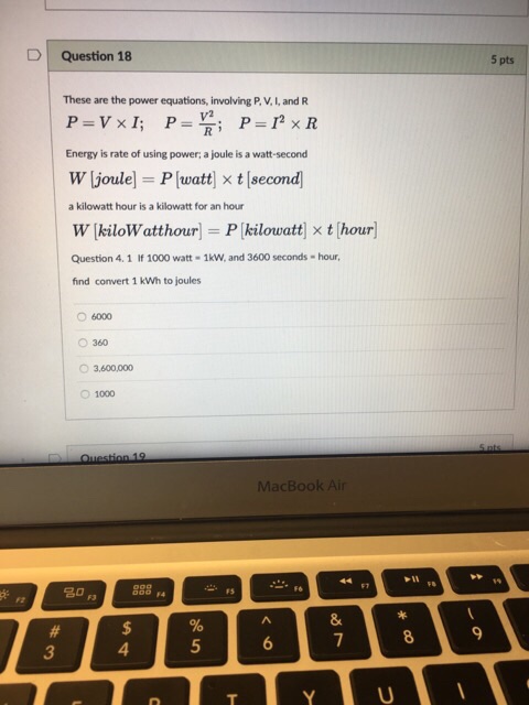 Solved These are the power equations, involving P.V.I, and R | Chegg.com