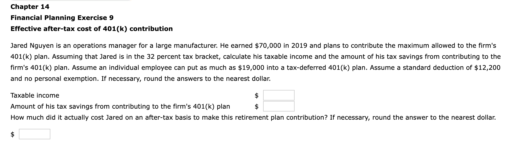 Solved Chapter 14 Financial Planning Exercise 9 Effective | Chegg.com