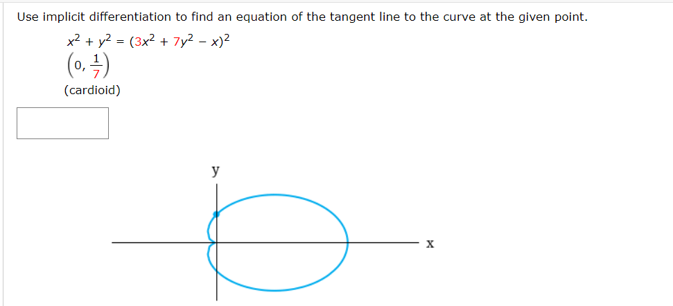 Solved Use implicit differentiation to find an equation of | Chegg.com