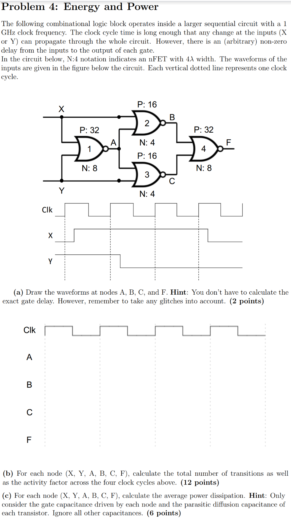Solved Problem 4 Energy And Power The Following 