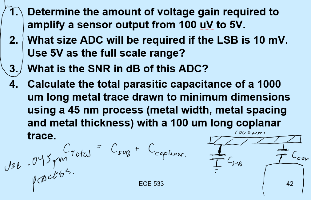 Solved 1. Determine the amount of voltage gain required to | Chegg.com