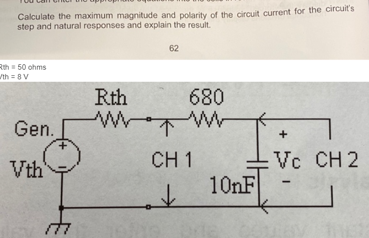 Solved Calculate the maximum magnitude and polarity of the | Chegg.com