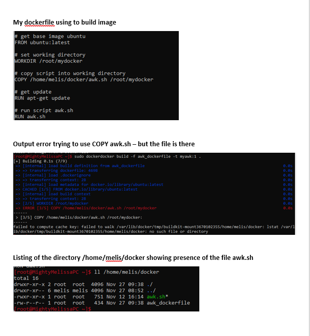 Solved Trying To Build A Docker Image And Getting An Error