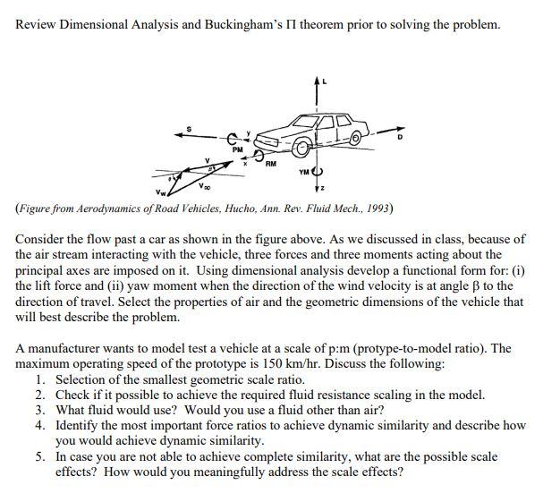 Solved Review Dimensional Analysis and Buckingham's II | Chegg.com