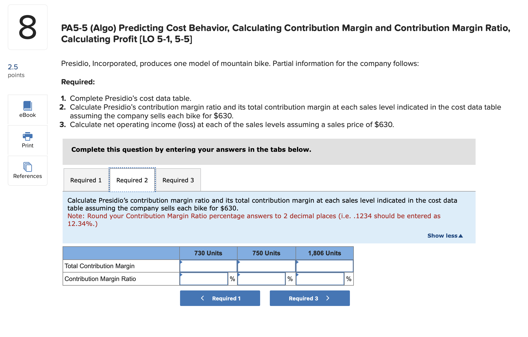 Solved PA5-5 (Algo) Predicting Cost Behavior, Calculating | Chegg.com