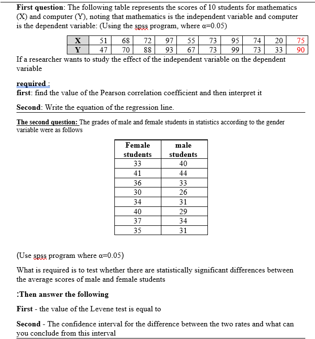 Solved First Question The Following Table Represents The