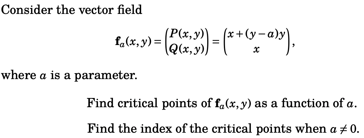Solved Consider the vector field | Chegg.com