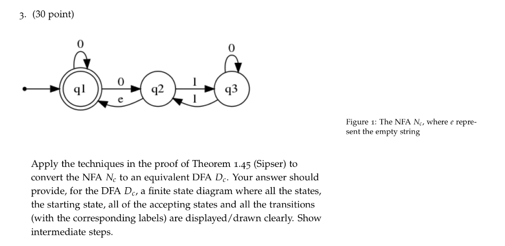 Solved 2. (20 point) By using the NFAs you have constructed | Chegg.com