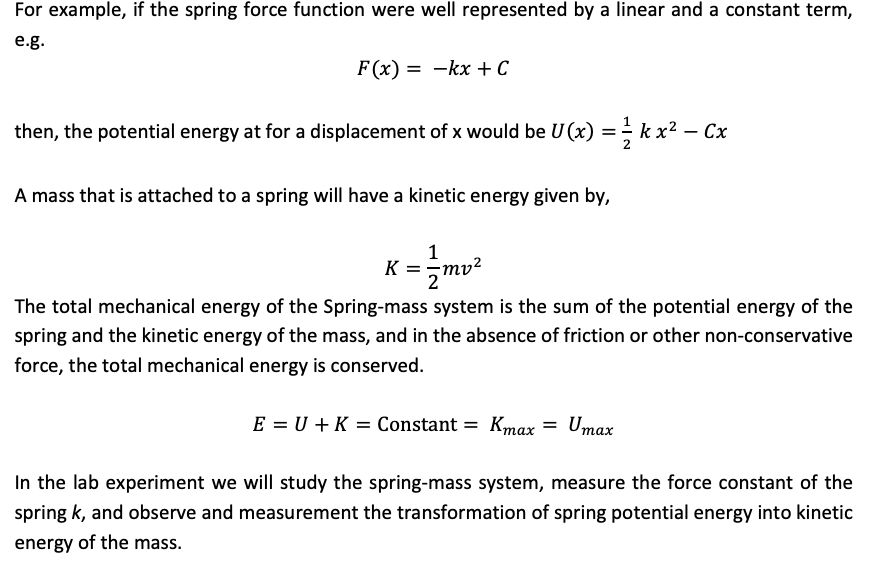 Solved The maximum potential energy of the spring before the | Chegg.com