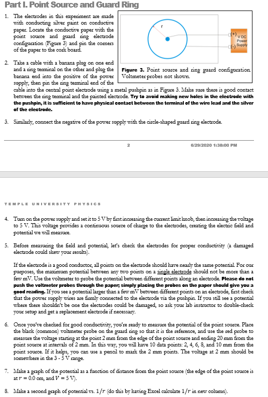 Solved (+) voc Part I. Point Source and Guard Ring 1. The | Chegg.com