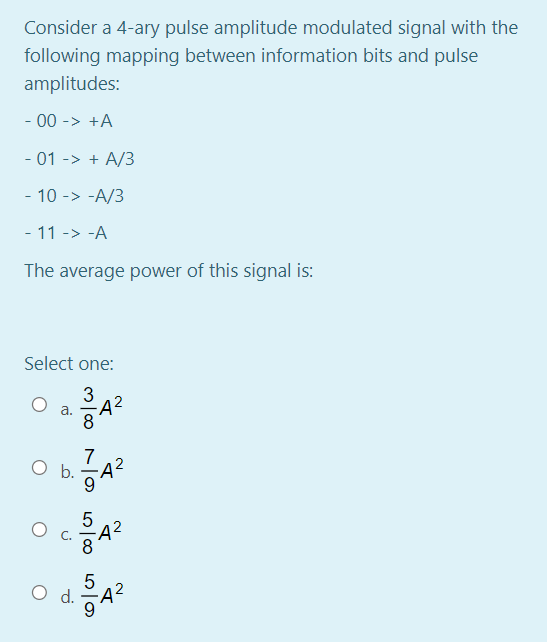 Solved Question 3 Not yet answered Consider a quadrature | Chegg.com Solved Question 3 Not yet answered Consider a quadrature | Chegg.com