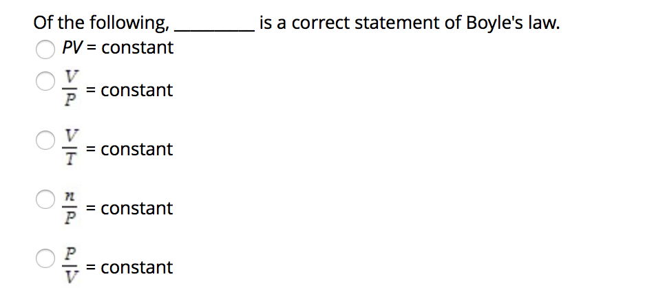 Solved Of the following, PV= constant is a correct statement | Chegg.com
