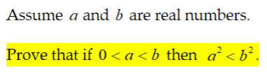 Solved Assume a and b are real numbers. Prove that if 0 | Chegg.com