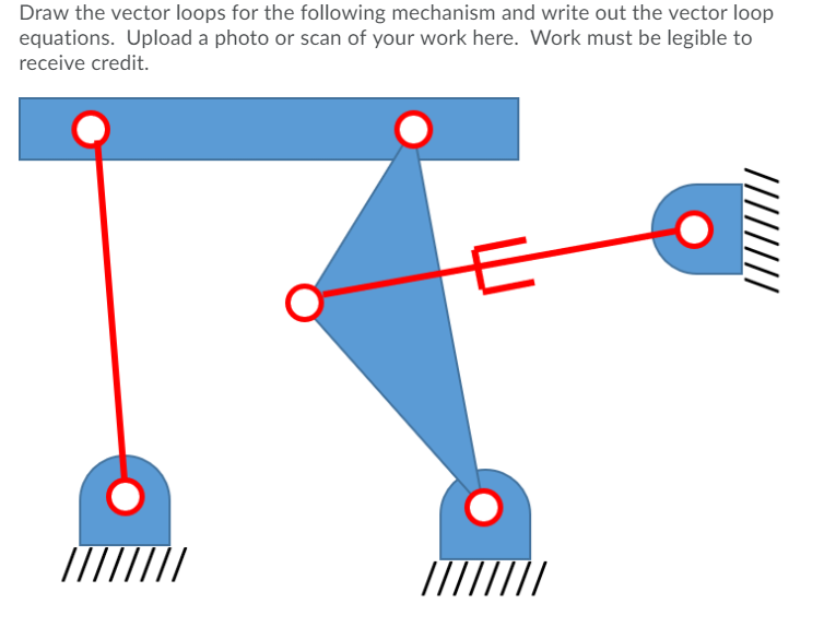 Solved Draw the vector loops for the following mechanism and | Chegg.com