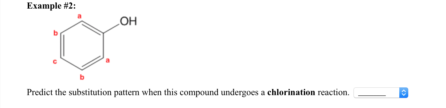 Solved Example #2: Predict the substitution pattern when | Chegg.com