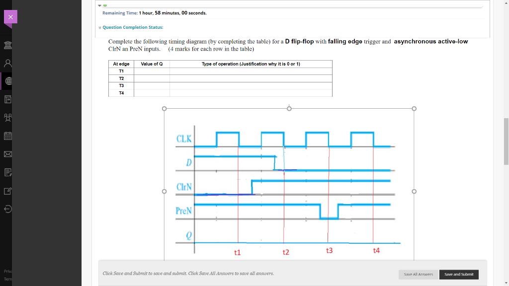 Solved Remaining Time: 1 hour, 58 minutes, 00 seconds. Х | Chegg.com