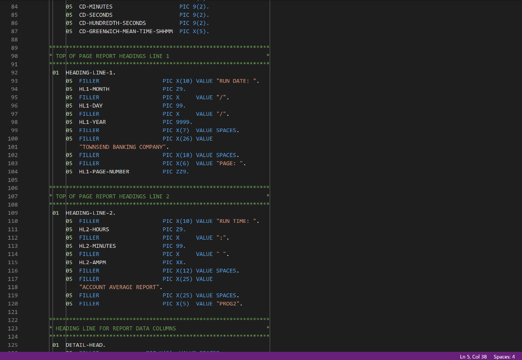 I need help with my COBOL project. I have finished | Chegg.com
