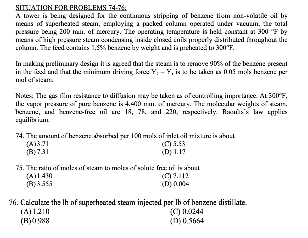 Solved Please answer 74 - 76 in a comprehensive manner. | Chegg.com