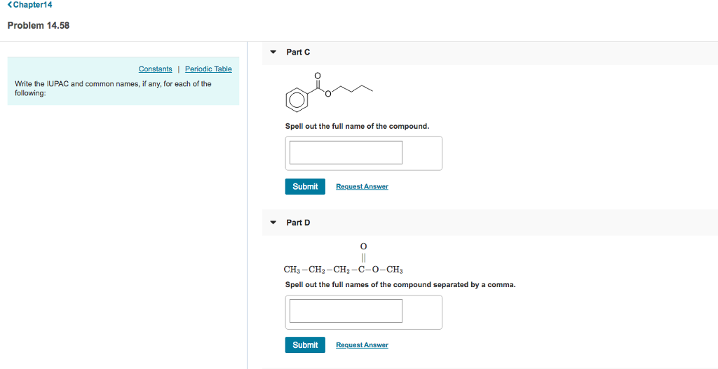 Solved Chapter14 Problem 14.58 Part C Constants Periodic | Chegg.com