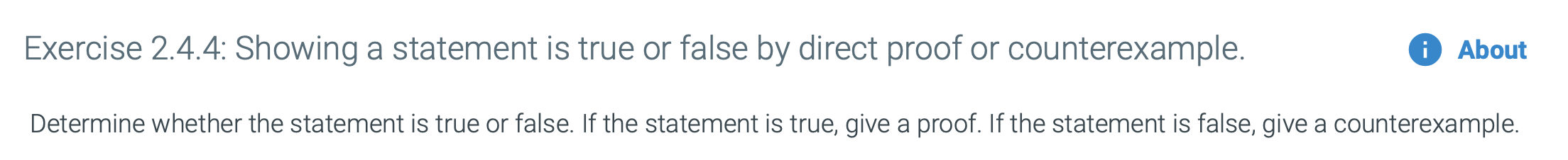 Solved Exercise 2.4.3: Proving algebraic statements with | Chegg.com