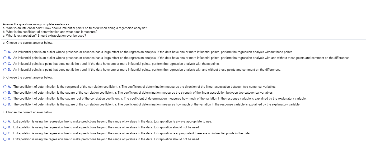 Solved Answer the questions using complete sentences. a. | Chegg.com