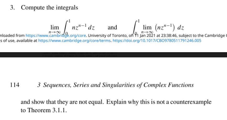 Solved Theorem 3 1 1 Let The Sequence Of Functions Fn Z Be