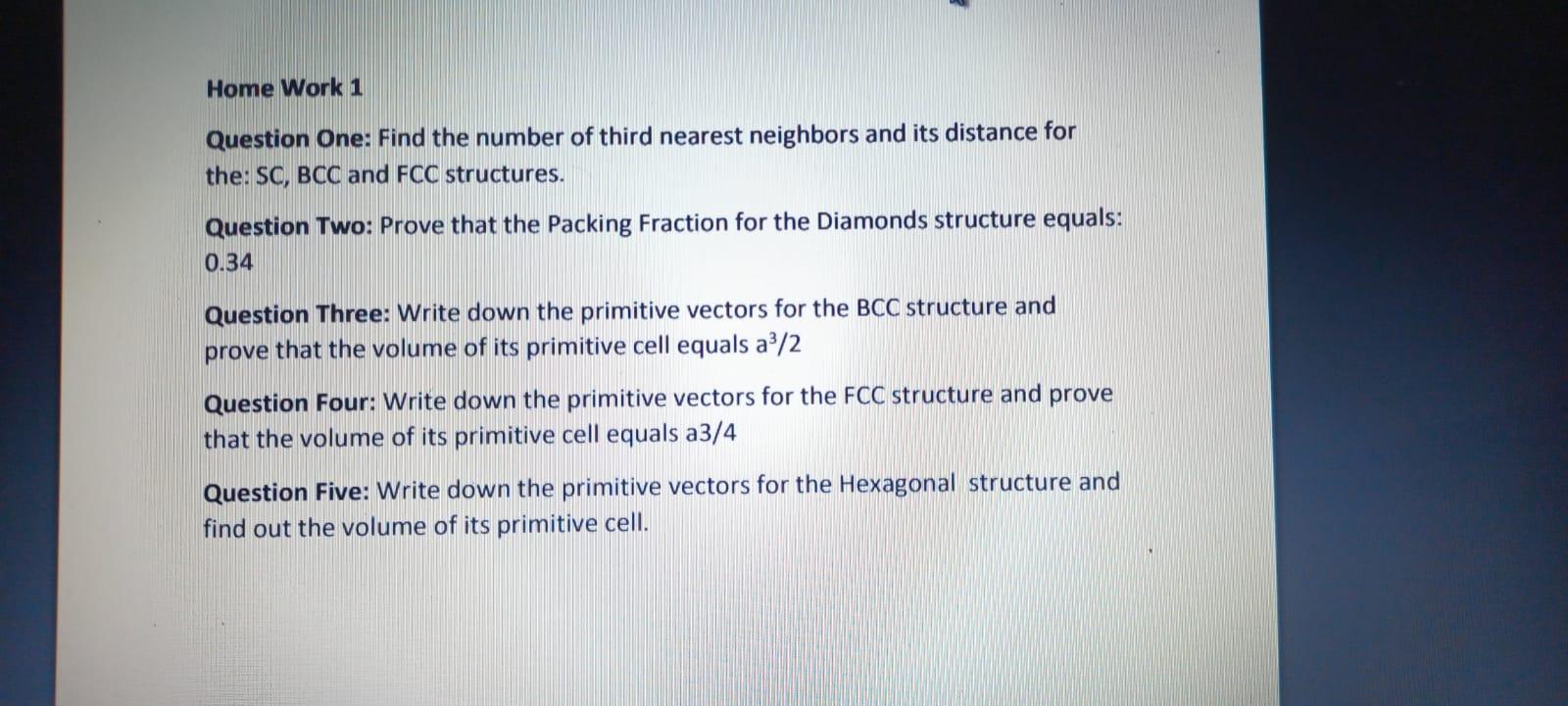 Solved Home Work 1 Question One: Find the number of third | Chegg.com