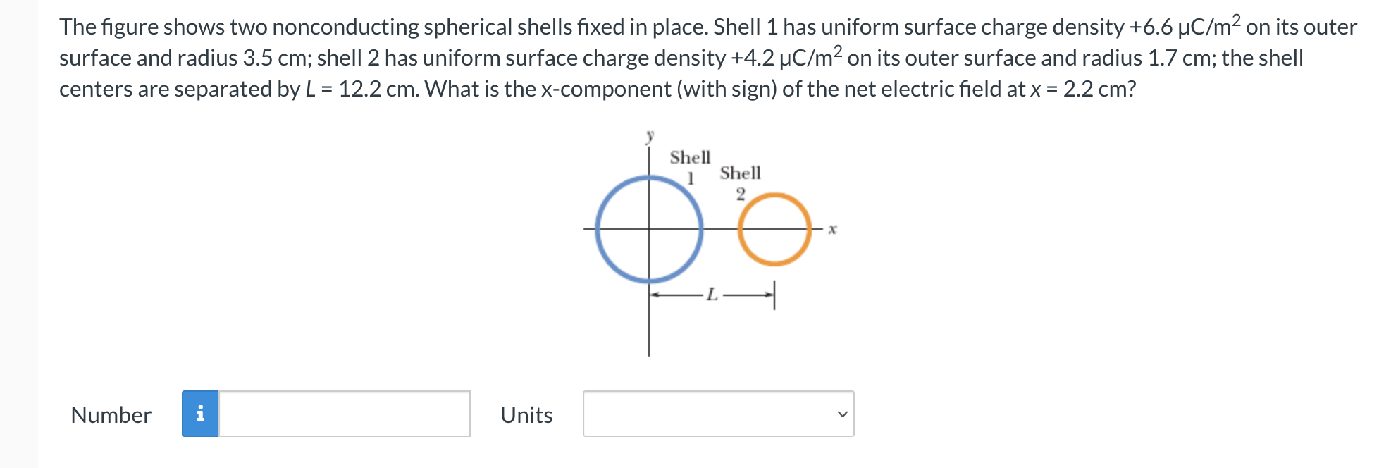 Solved The figure shows two nonconducting spherical shells | Chegg.com