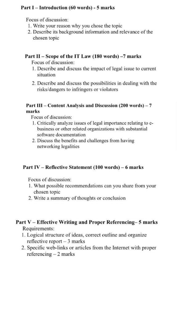 Solved choose one topic then write about it by the following | Chegg.com