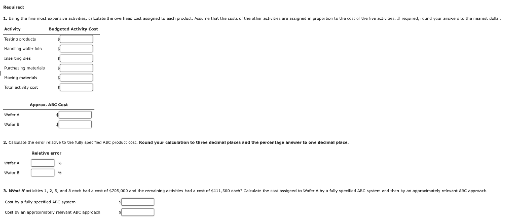 Solved Simplifying the ABC System: Approximately Relevant | Chegg.com