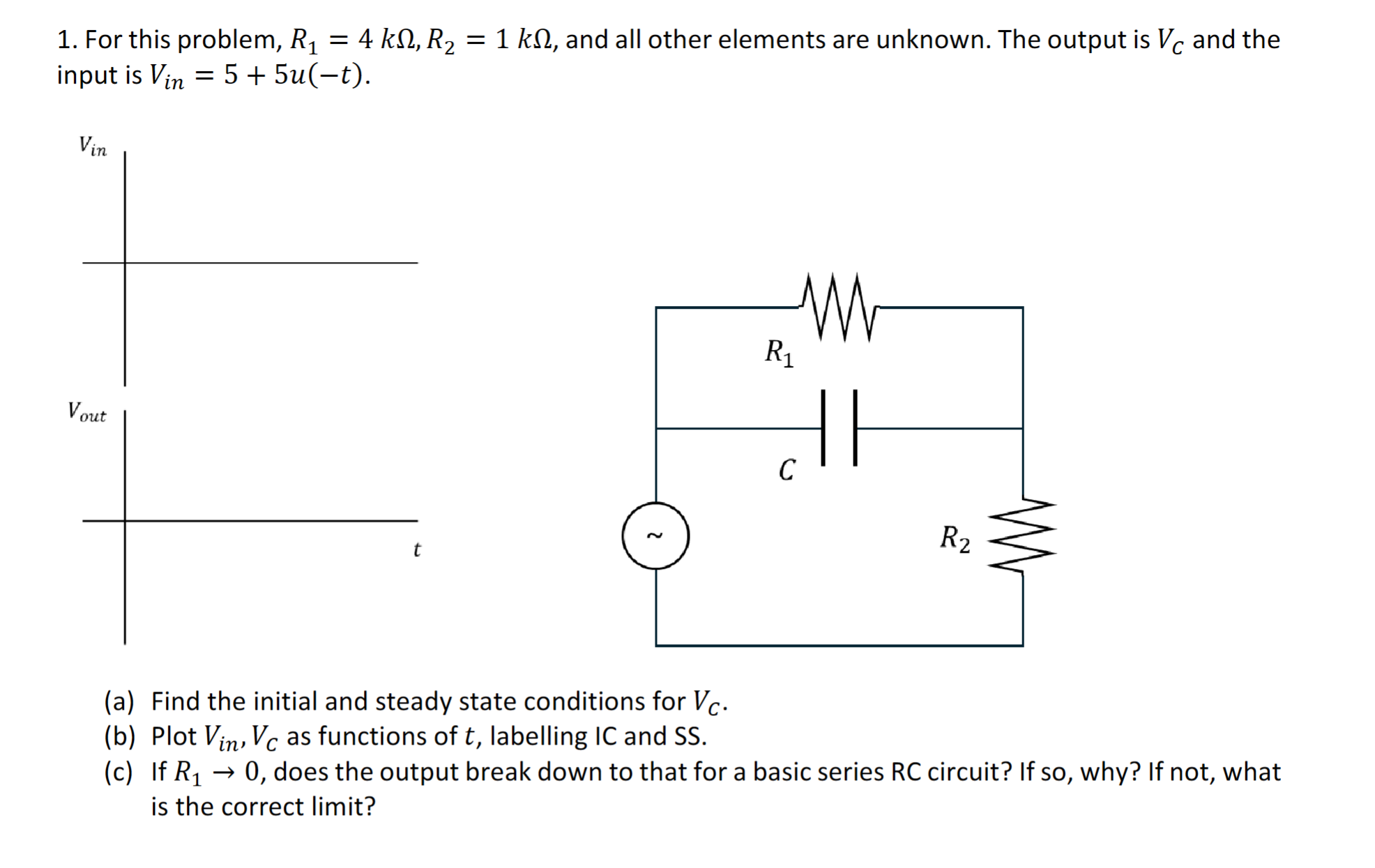 For this problem, R1=4kΩ,R2=1kΩ, ﻿and all other | Chegg.com
